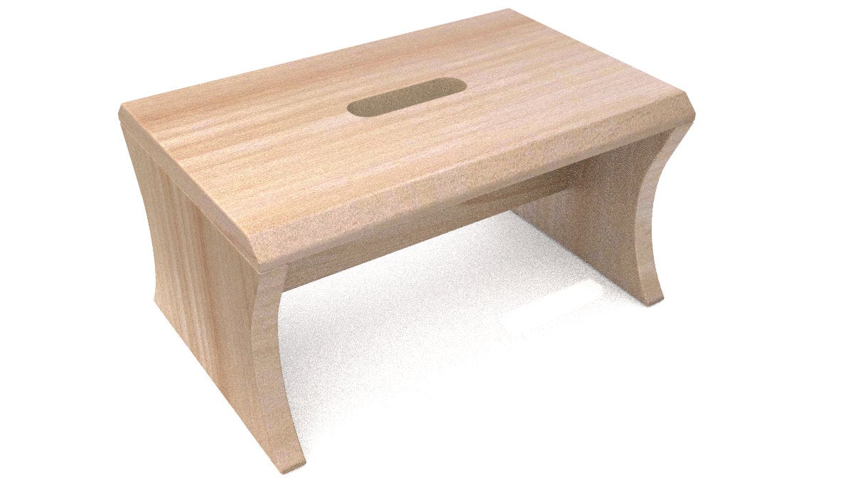 Hocker Schemel aus Holz, Hartholz, Buche , stabil und kippelsicher ...