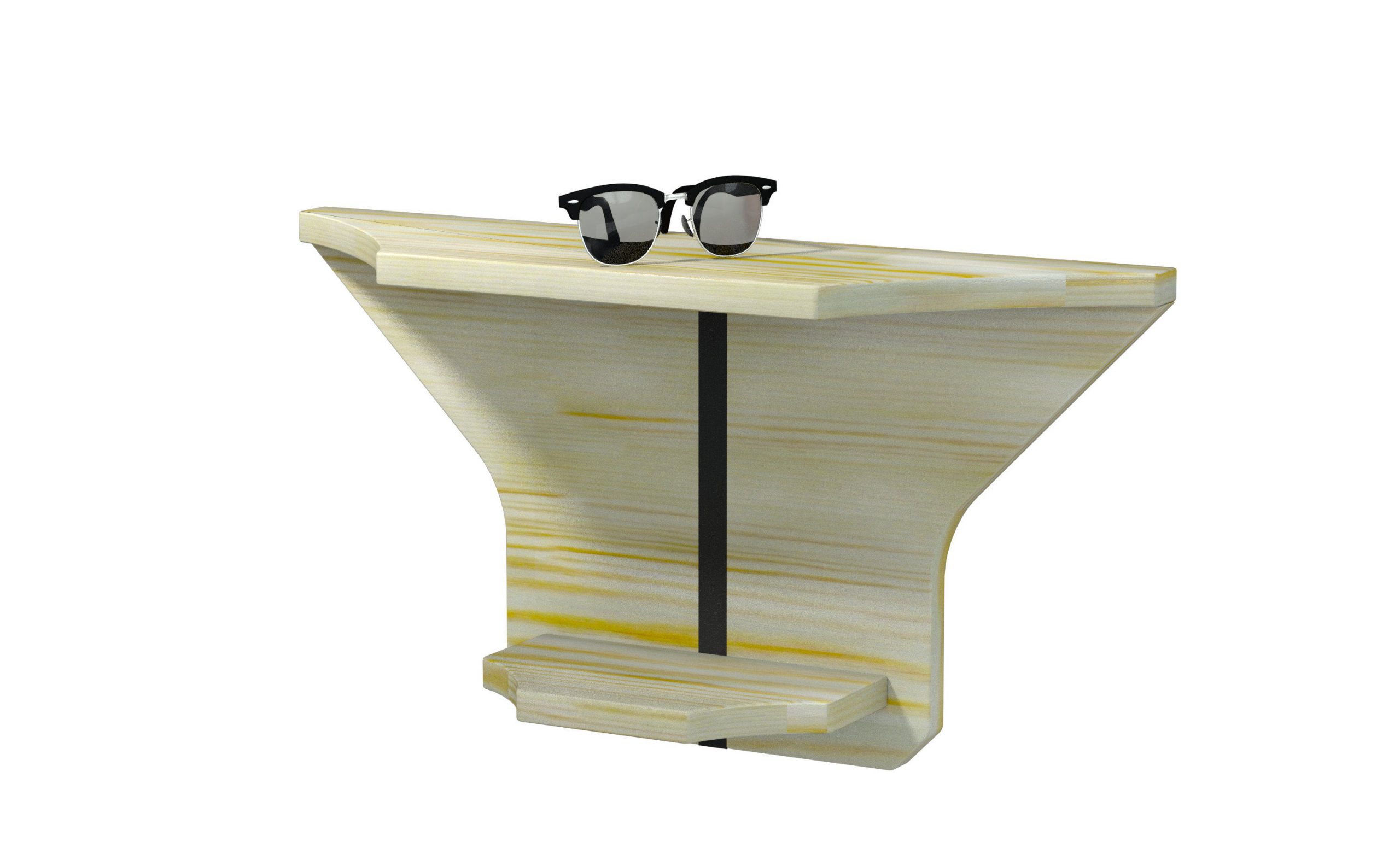 Design Wandregal Kiefer massiv NEU – www.kreativ-tischlerei.de