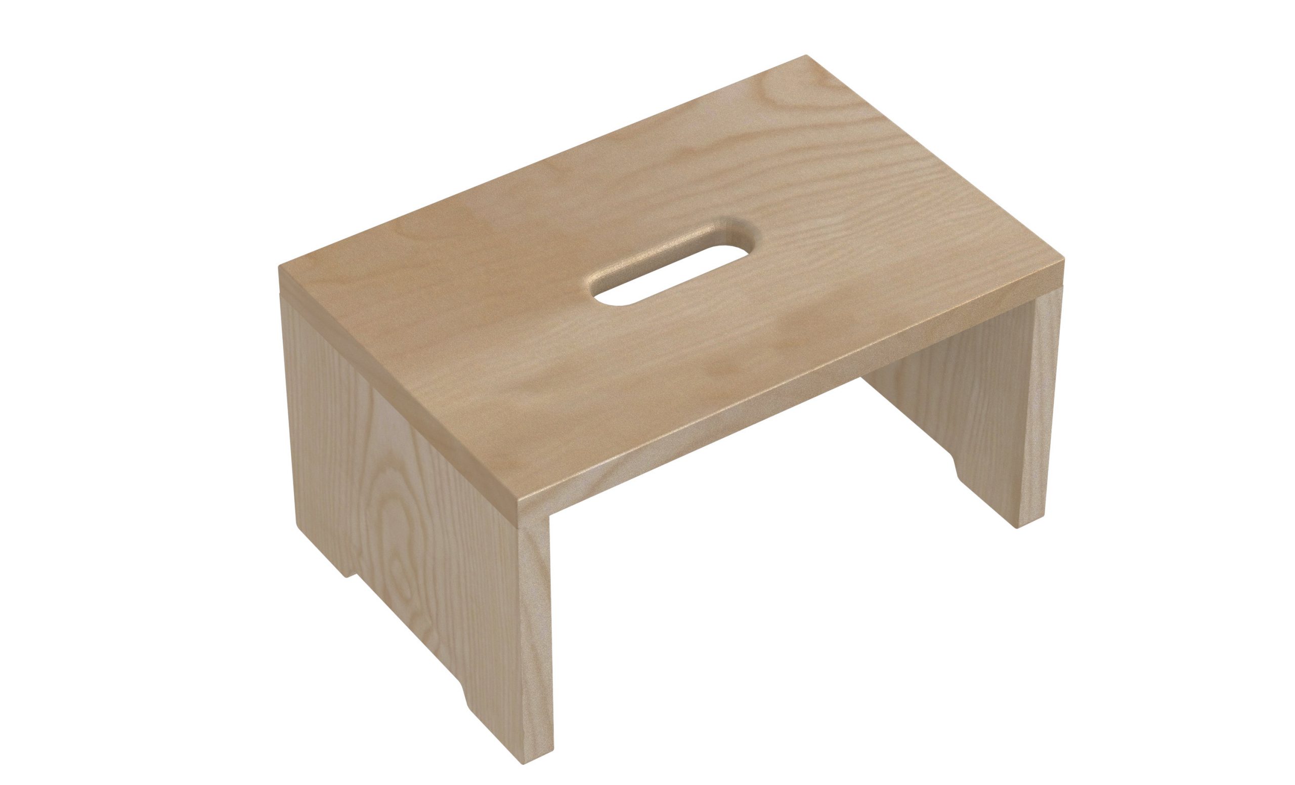 Hocker Schemel aus Holz, Hartholz, Esche, stabil und kippelsicher ...